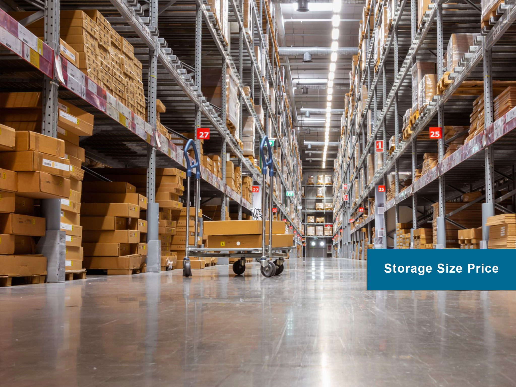 Storage Size/Price guide - Flamingo Removals & Van Hire